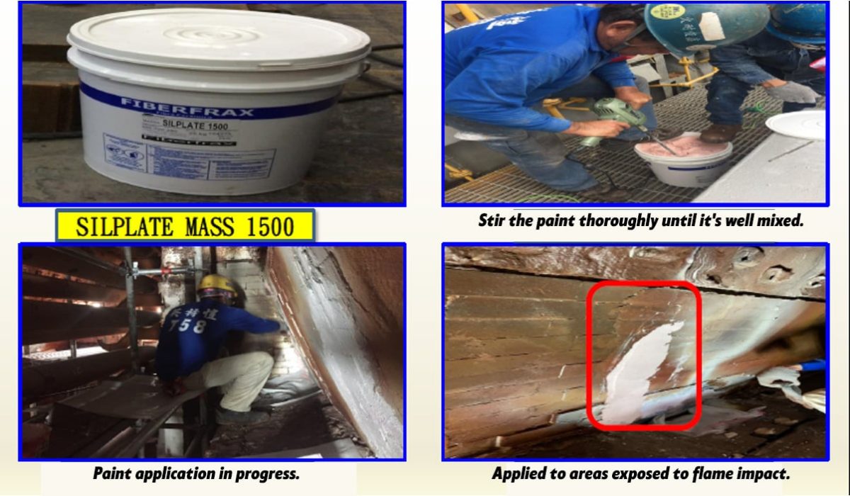 UNIFRAX Silplate Mass - Gap Repair, Local Patching Increased Airflow Wear Resistance